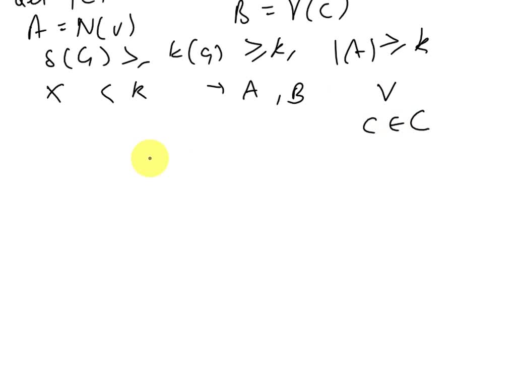 SOLVED: Prove that a graph of minimum degree at least k>=2 containing no triangles contains a ...