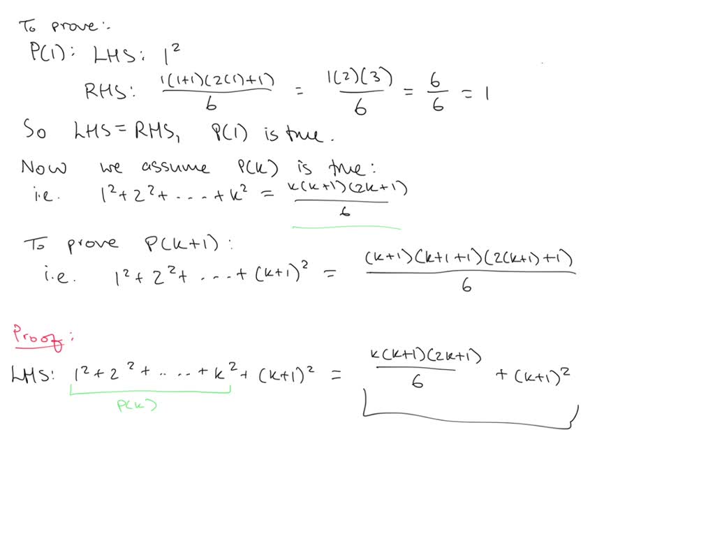 VIDEO solution: prove using mathematical induction VIDEO solution: prove using mathematical induction
