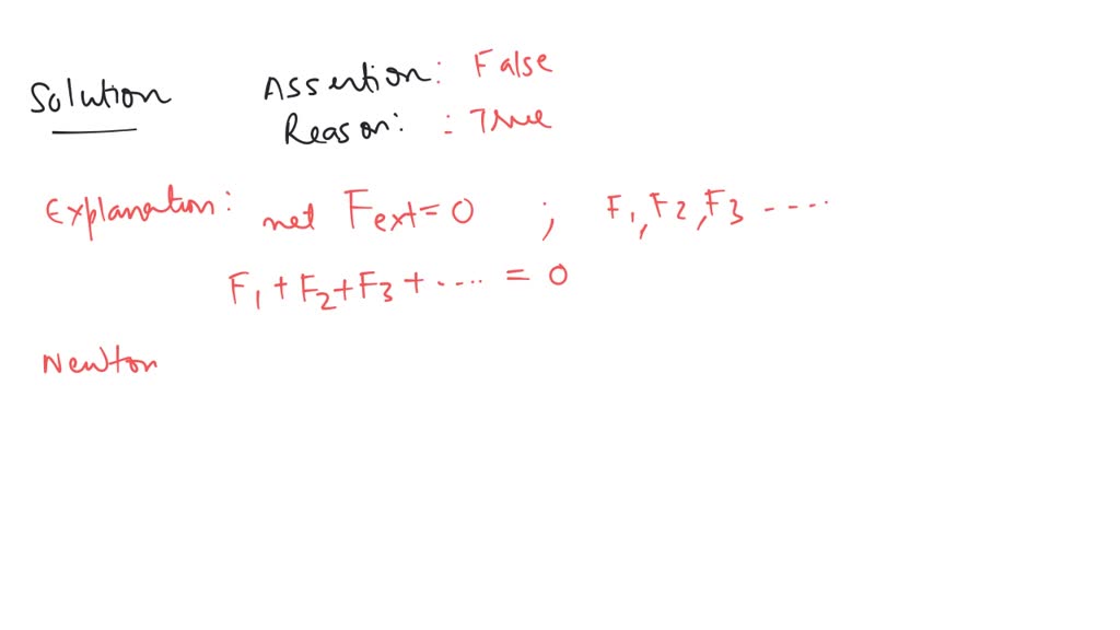 Solved Assertion A Body At Rest Or A Body In Uniform Motion Is
