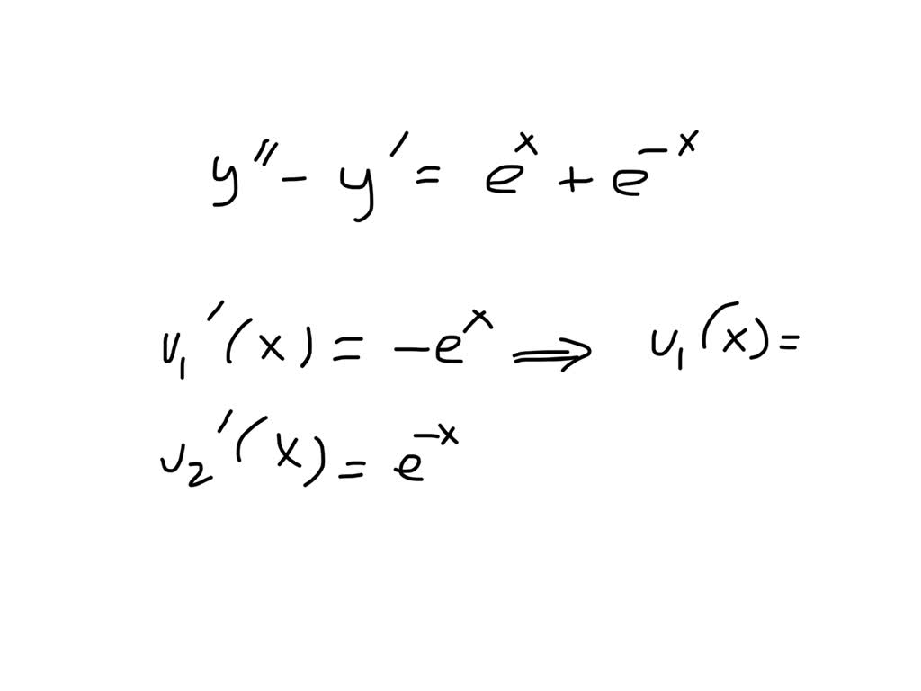 SOLVED: Solve the given differential equation by variation of ...