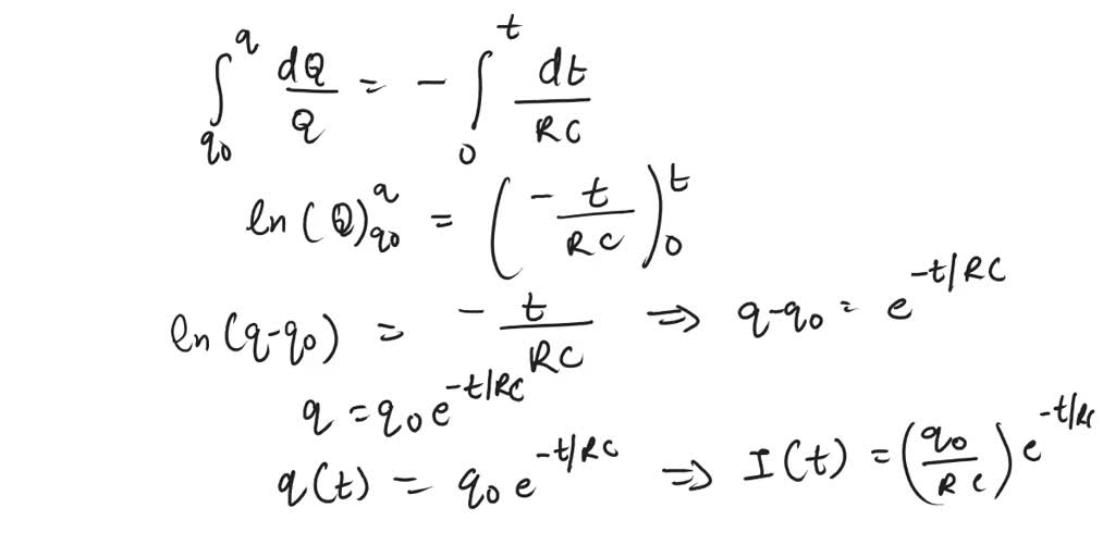 SOLVED: What is an RC circuit? Derive the differential equation governing the charging of a ...