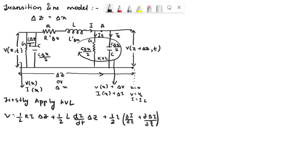 Solved In The Transmission Line Equations Lecture The L Type