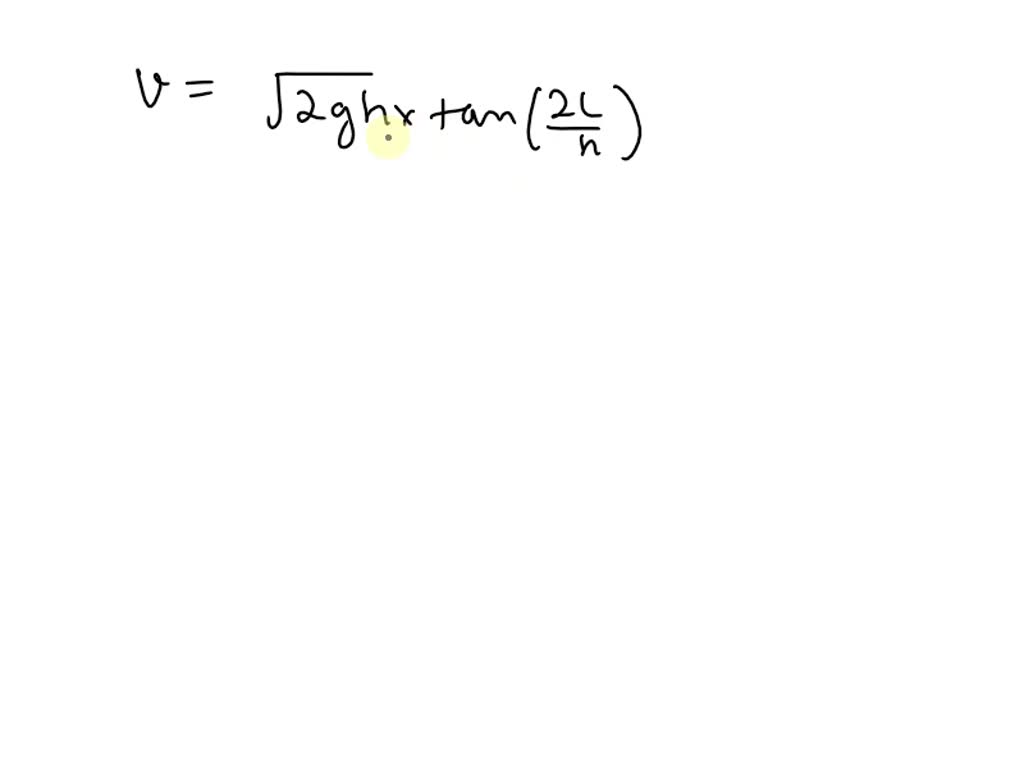 SOLVED: As depicted in Fig. P5.15, the velocity of water, v (m/s ...