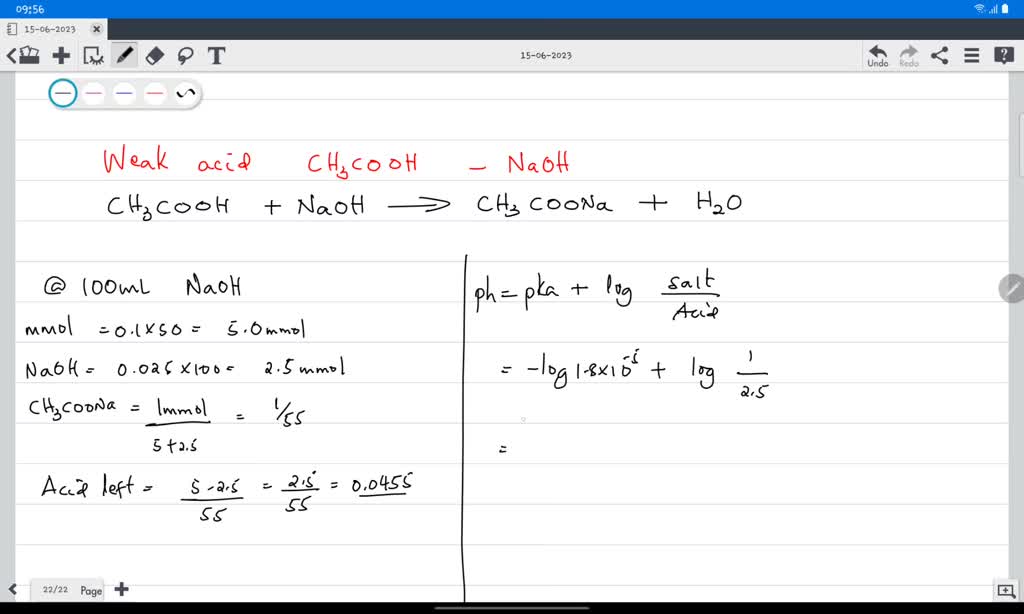 SOLVED: Q4. A 50.00-mL sample of 0.100 M CH3COOH solution is titrated with 0.025 M NaOH ...