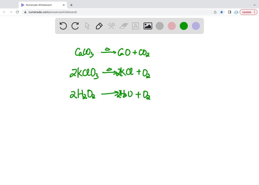SOLVED: examples of decomposition reaction in our daily life and ...