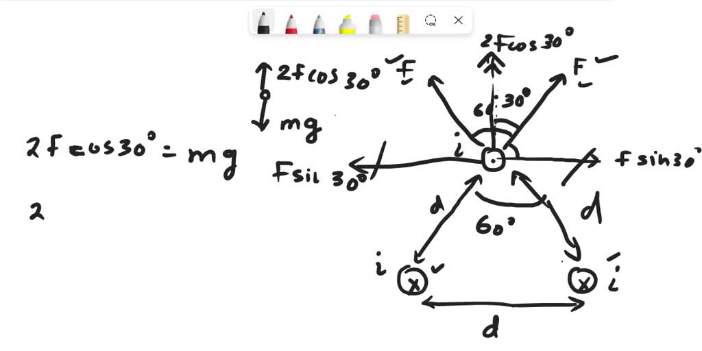 Solved The Figure Provided Shows A Cross Section Through Three Long