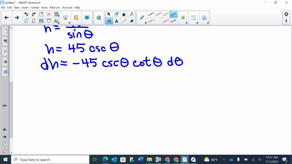 SOLVED: Calculate the percent error in the sine of the following ...