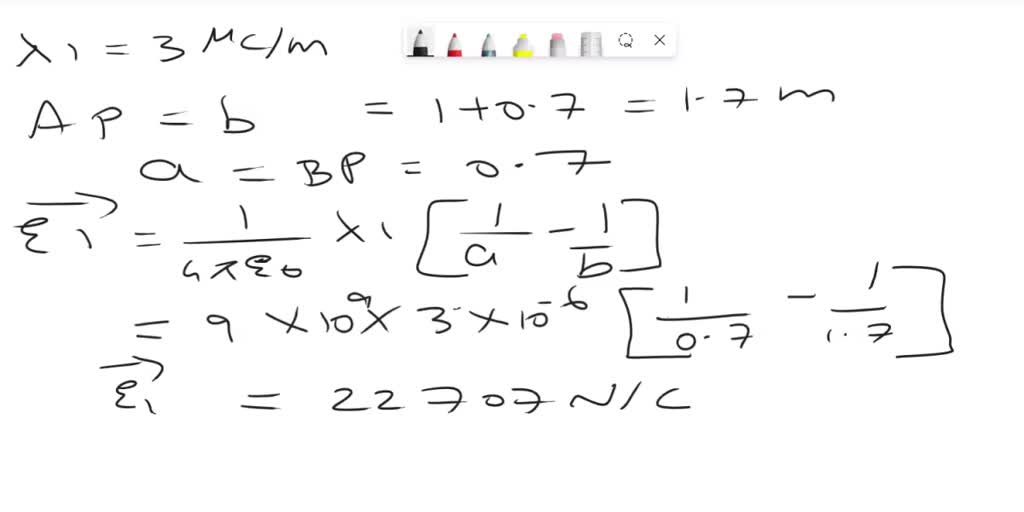 SOLVED: 7.-2.6 Charged Rods Two rods that are each 1 m in length are ...