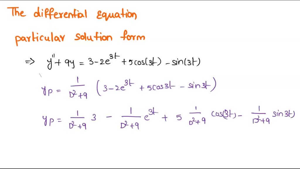 SOLVED:Consider the following second-order nonhomogeneous linear ...
