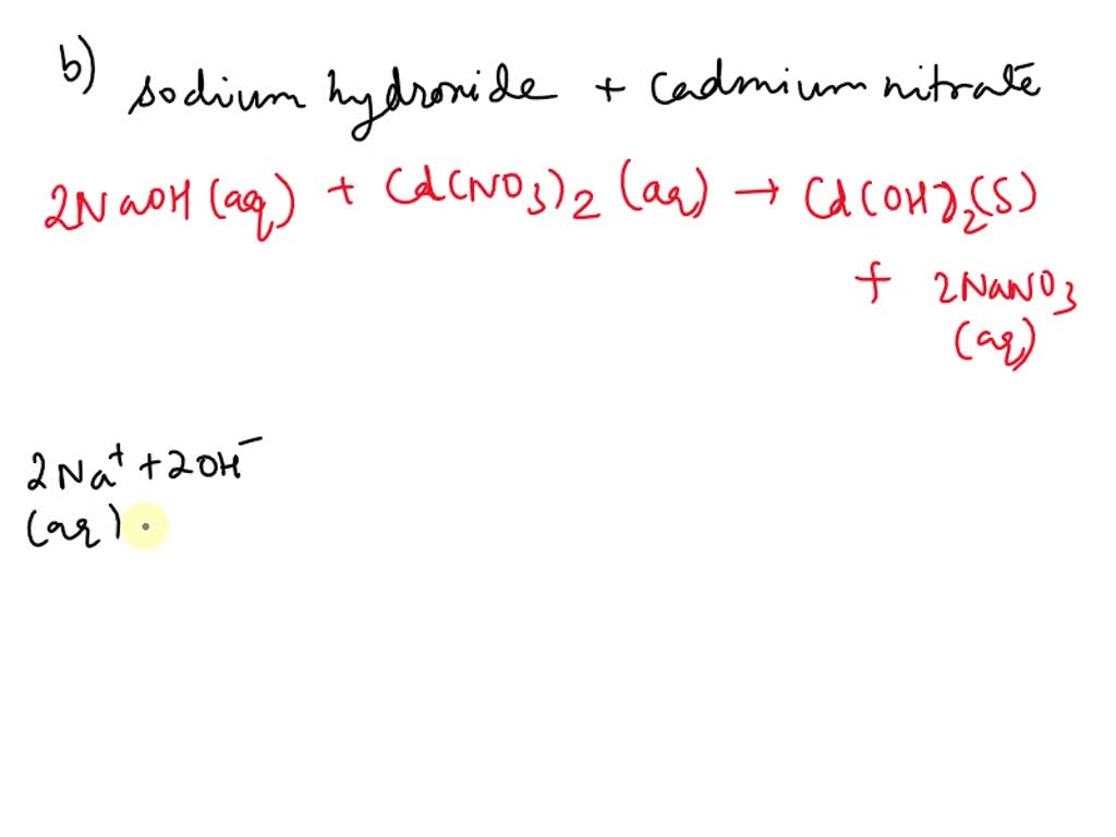 SOLVED: Predict whether a reaction occurs, and if so, write balanced ...