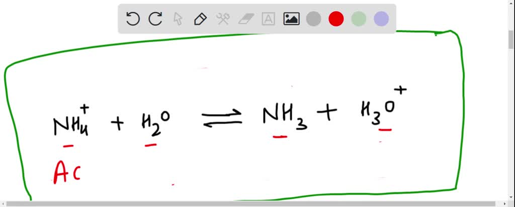 SOLVED: Identify the conjugate base in the following reaction, NH3(aq) + H2O(l) ⇌ NH4+(aq) + OH ...