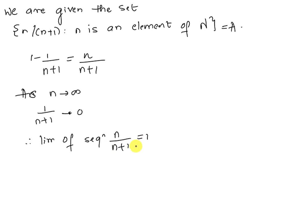 SOLVED: Identify all the cluster points of the set of rational numbers with r greater than 0 but ...