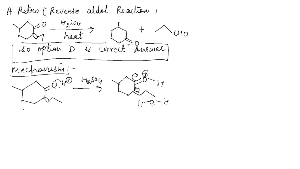 SOLVED: The compound shown below undergoes product(s) result(s) retro ...