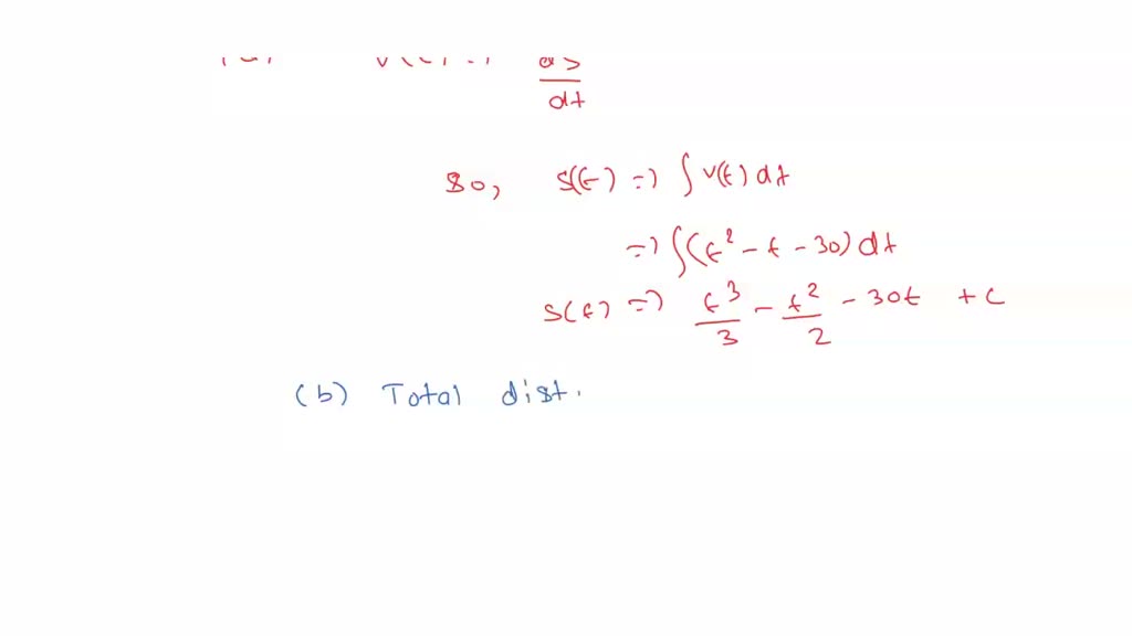 SOLVED: The velocity function, in feet per second, is given for a particle moving along straight ...