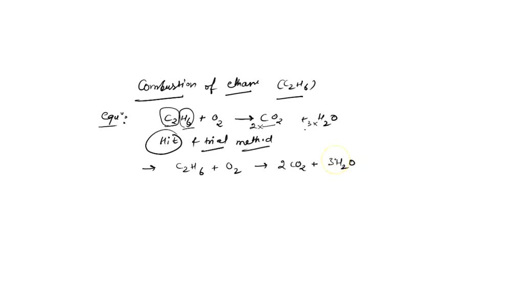 SOLVED: Show that you can balance an equation for the combustion of a ...