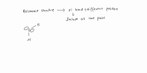 Draw a resonance structure that places a pi bond in a different ...