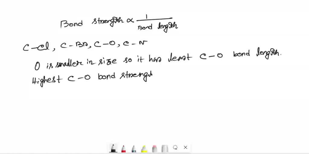 SOLVED: Arrange the following bonds in order of increasing bond ...
