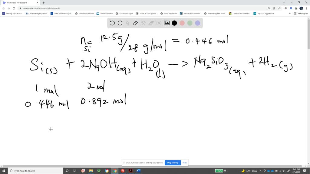 When silicon is heated with an aqueous solution of sodium hydroxide, sodium silicate and ...