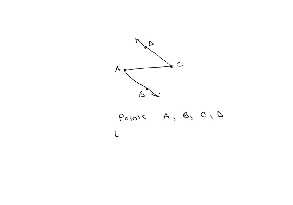 SOLVED: Identify all points and line segments in the picture below. Points: A, B Line segments ...