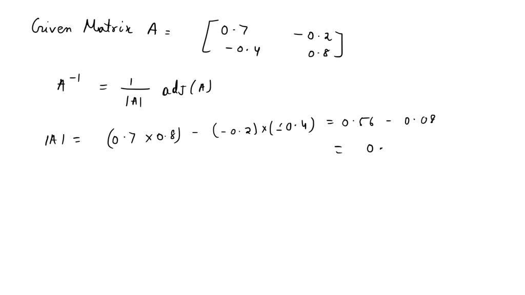 SOLVED: Find the inverse of the following matrices by writing them in ... SOLVED: Find the inverse of the following matrices by writing them in ...