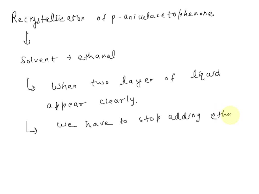 SOLVED: The melting point of p-anisalacetophenone is slightly lower ...