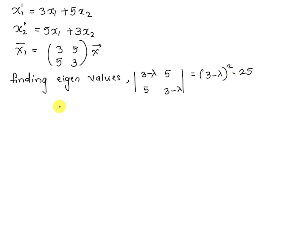 SOLVED: Apply the eigenvalue method to find general solution of the ...