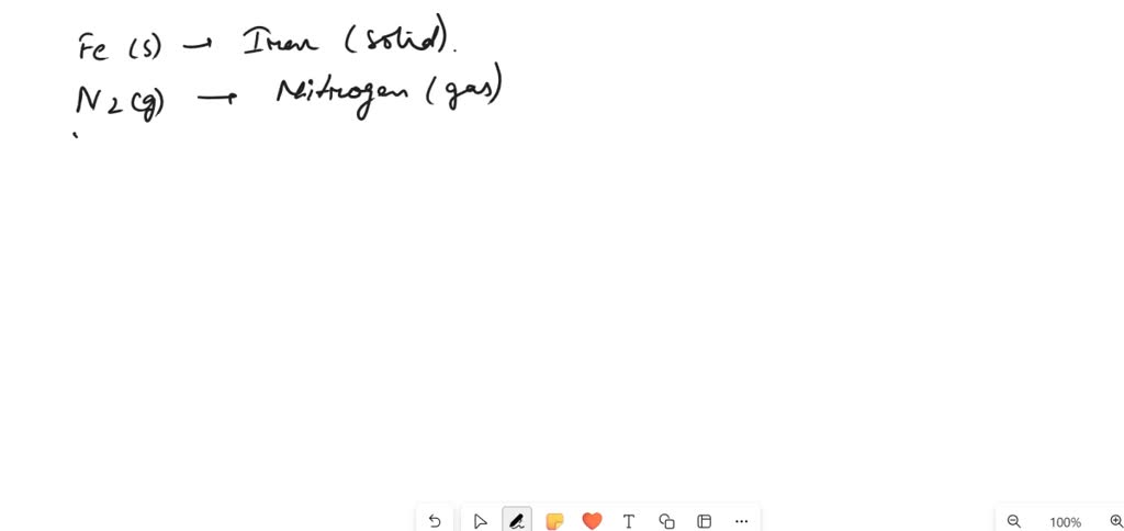 Write complete chemical formula, including physical state symbol, for ...