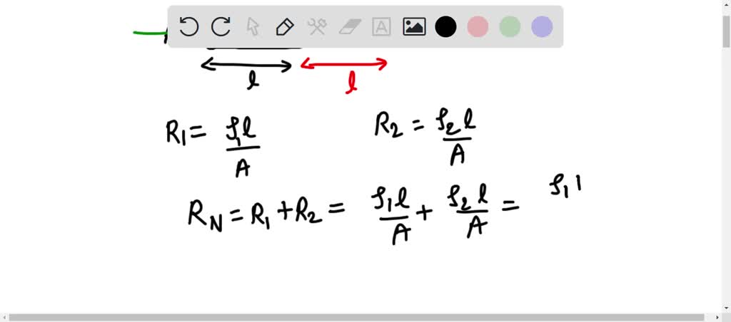 SOLVED: Two wires of the same length and area made of two materials ...