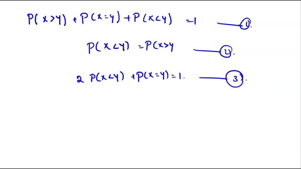 SOLVED: Let X and Y be two independent random variables that have the ...