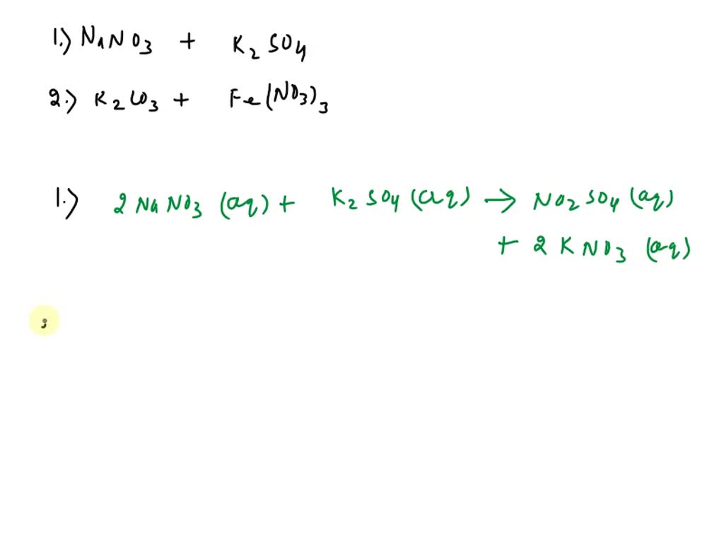 SOLVED: Using the solubility rules, predict the outcome of the reaction ...