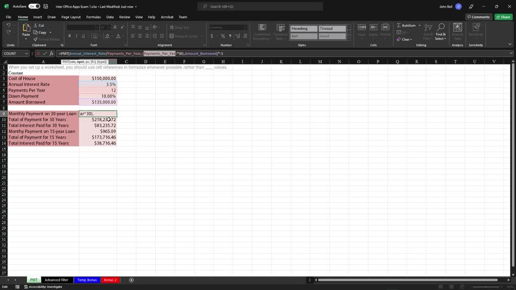 SOLVED: Using good spreadsheet practices improves usability and reduces the chance of