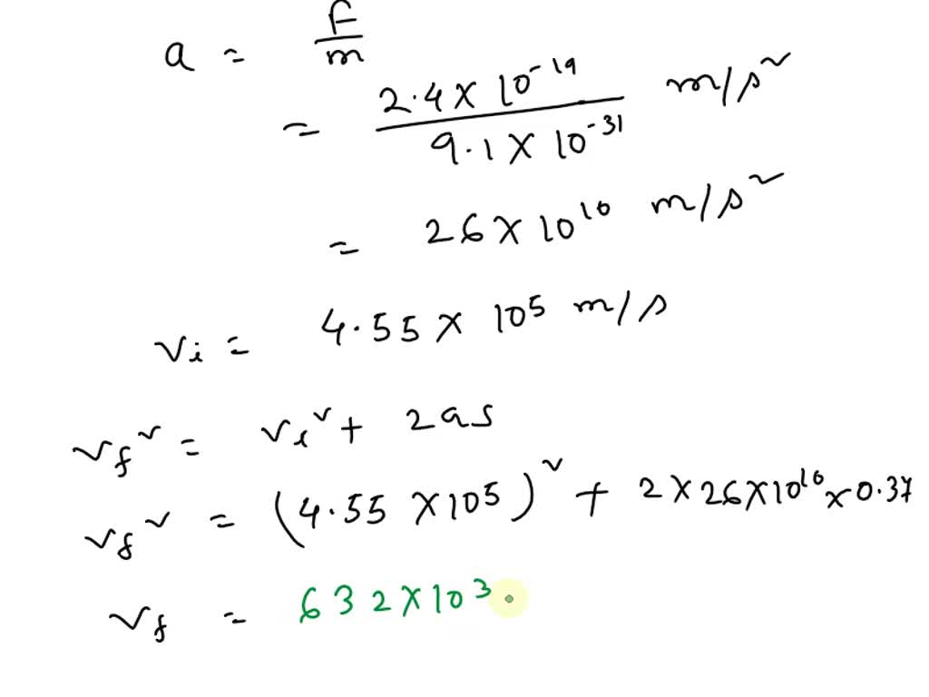 SOLVED: An electron is moving east in a uniform electric field of 1.47 ...