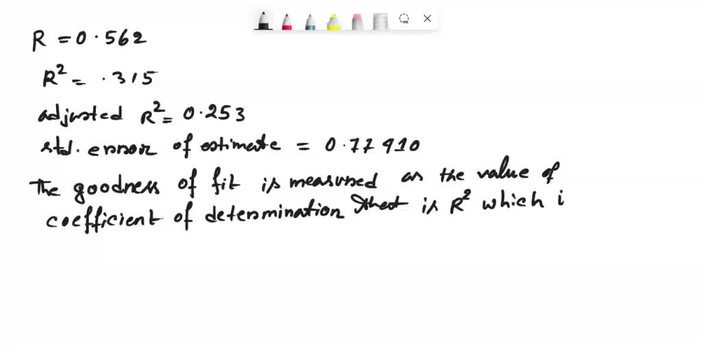 SOLVED: A Holt-Winters additive model is fit with the following ...
