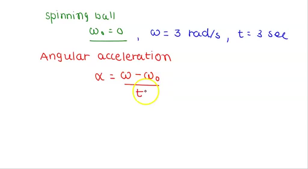 SOLVED: A spinning plate has an angular deceleration of 3 rad/s/s comes ...