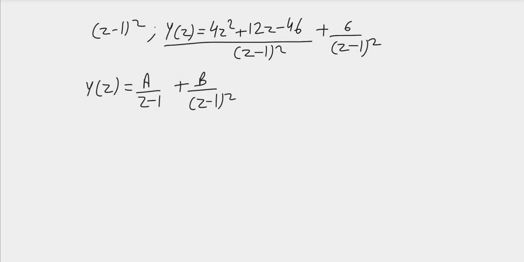 Determine the inverse Z-transform of the following:
