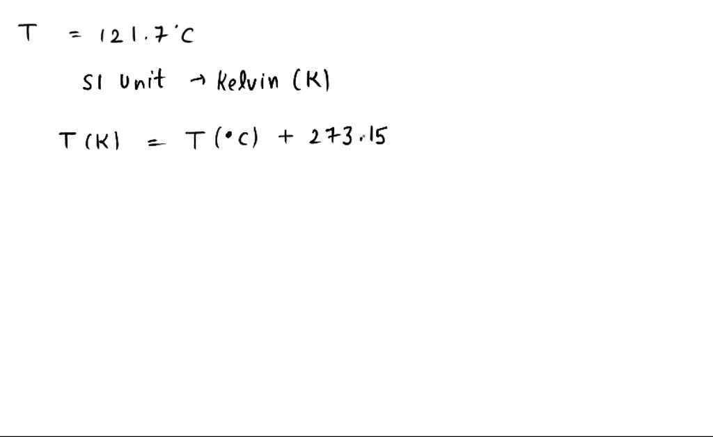 SOLVED: An organic chemist measures the temperature T of a solution In ...