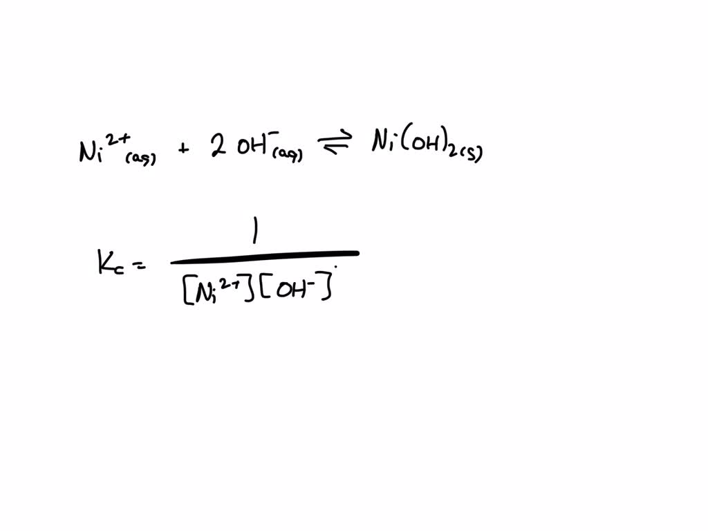 SOLVED: Write the equilibrium constant expression, Kc, for the following reaction: If either the ...
