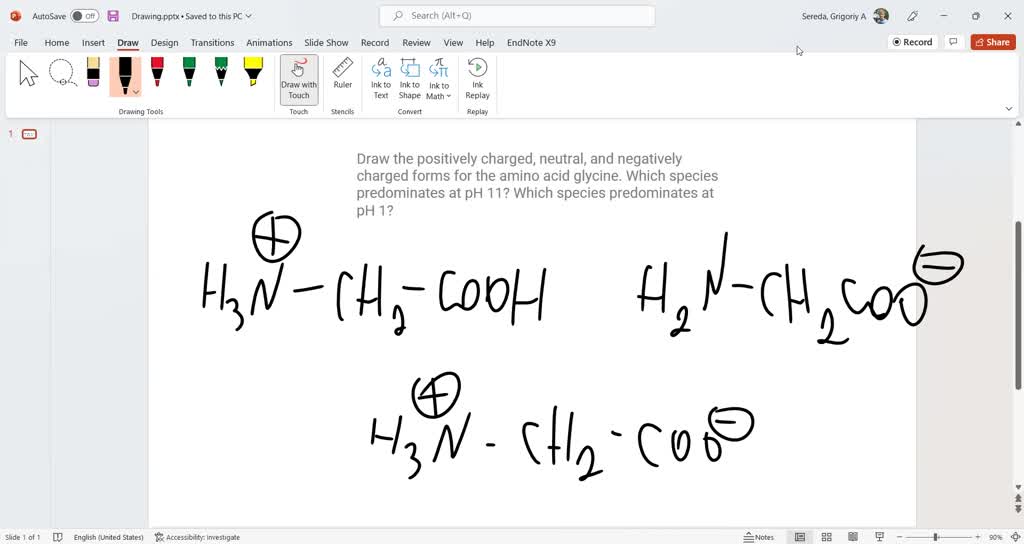 SOLVED: Draw the positively charged, neutral, and negatively charged ...