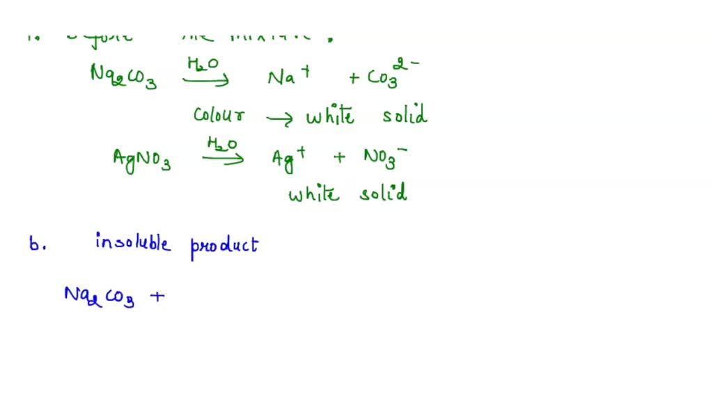 SOLVED: Add the first chemical Na2CO3 to a test tube and then add the ...