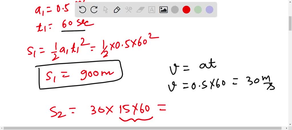 SOLVED: A train starts from rest at station A and accelerates 0.5 m/s2 ...