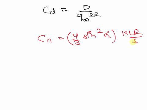 using modified newtonian theory for hypersonic flow derive the drag ...