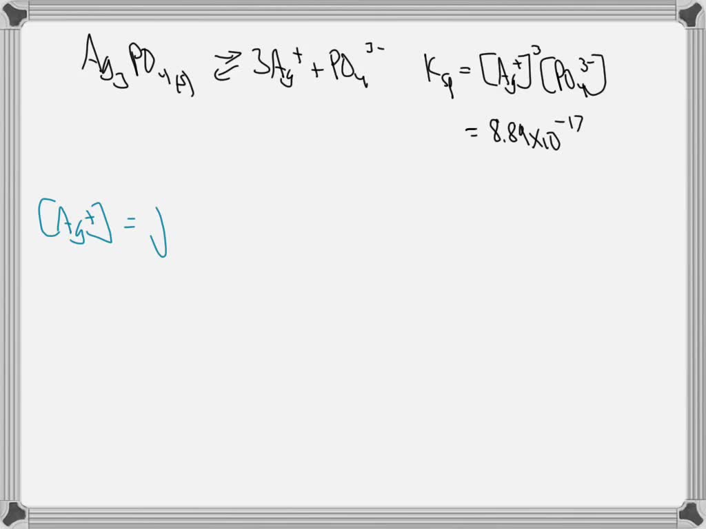 SOLVED: Using activity coefficients, calculate the concentration of Ag+ ...
