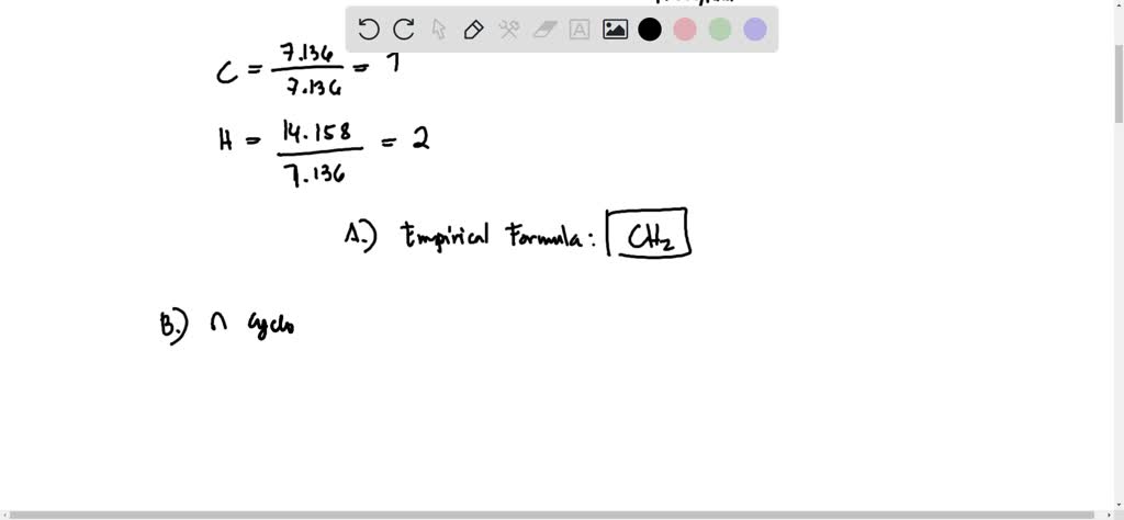 SOLVED: Cyclopropane, a gas once used with oxygen as a general ...