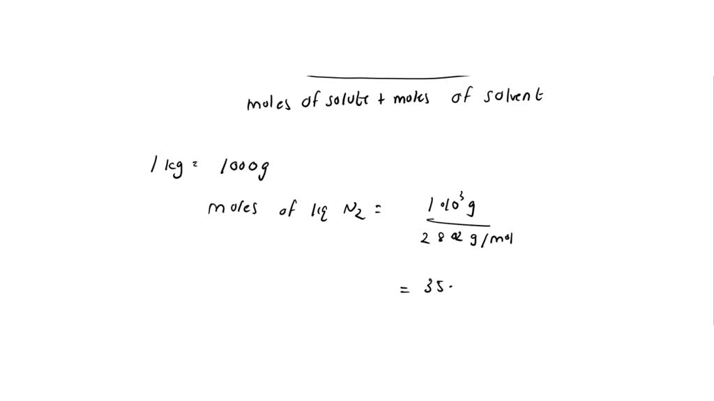 SOLVED: Water is slightly soluble in liquid nitrogen. At-196°C(the boiling point of liquid ...