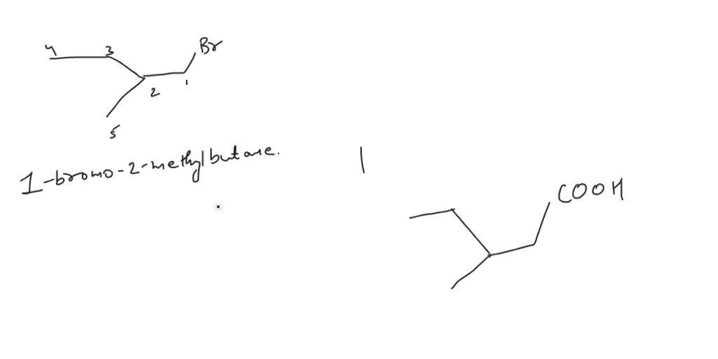 Step 4: The nitrile intermediate can be generated from the 5-carbon ...