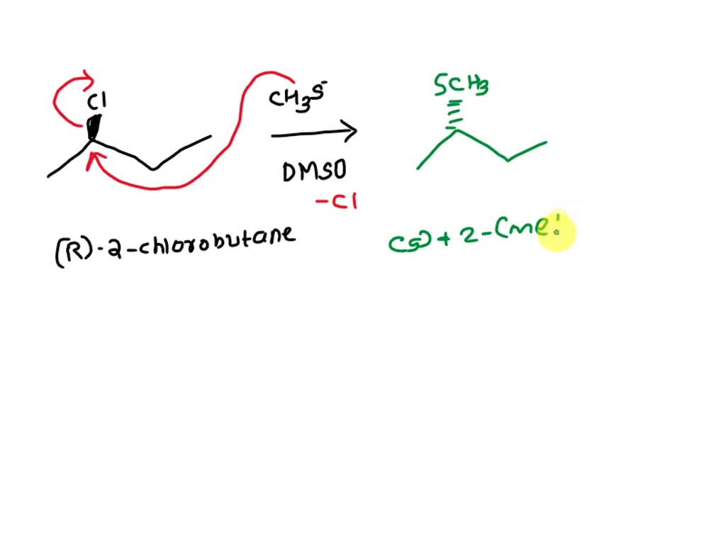 SOLVED: The substance (R)-CH3CH(Cl)CH2CH3 reacts with CH3S- in the ...