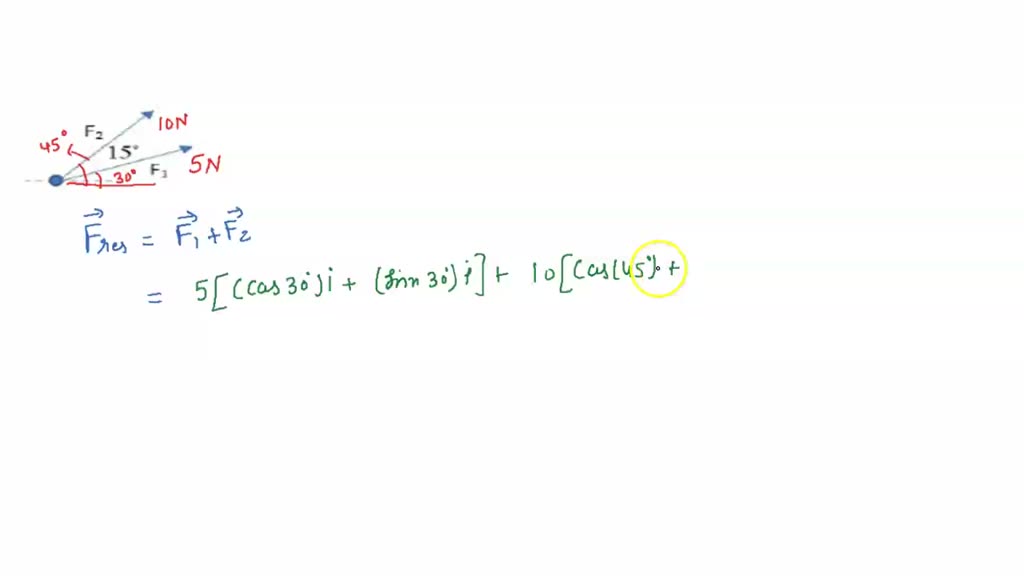 SOLVED: F1 = (-4.9,3.3) and F2 = (-8.4,-5.5) where all components are ...