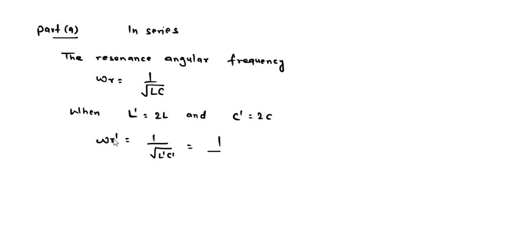 Solved An Inductor A Capacitor And A Resistor Are All Connected In Series Across An Ac Source