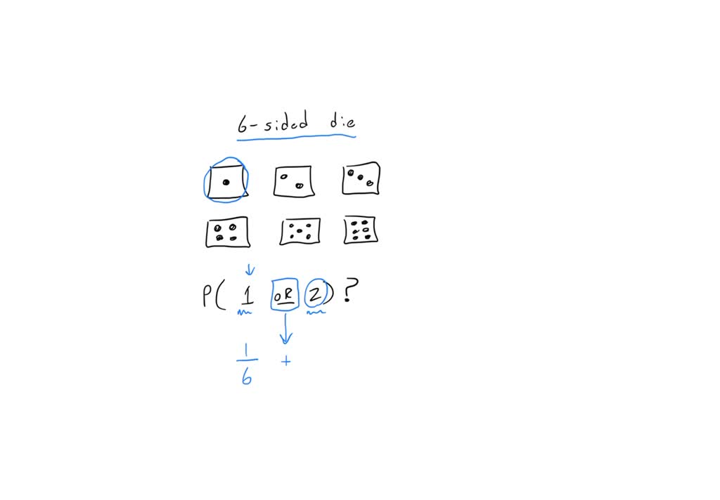 SOLVED: A student finds a 6-sided die and then rolls the die once on a ...