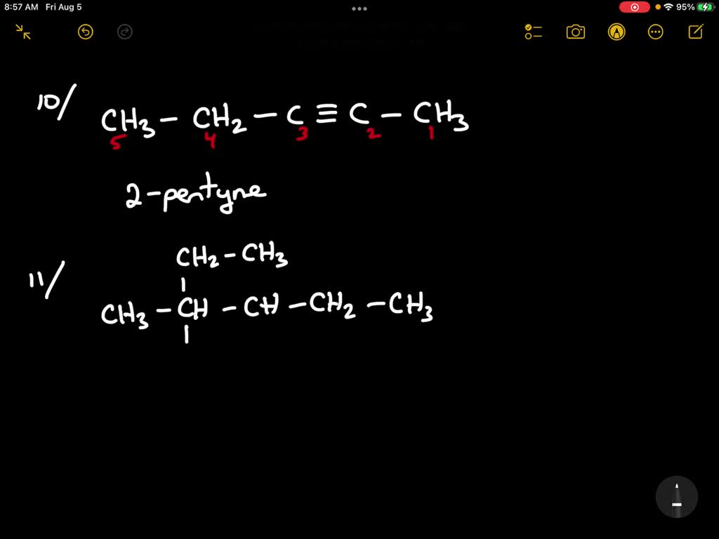 Solved 10 What Is The Iupac Name Of This Compound Ch3 Chz C C Ch 11